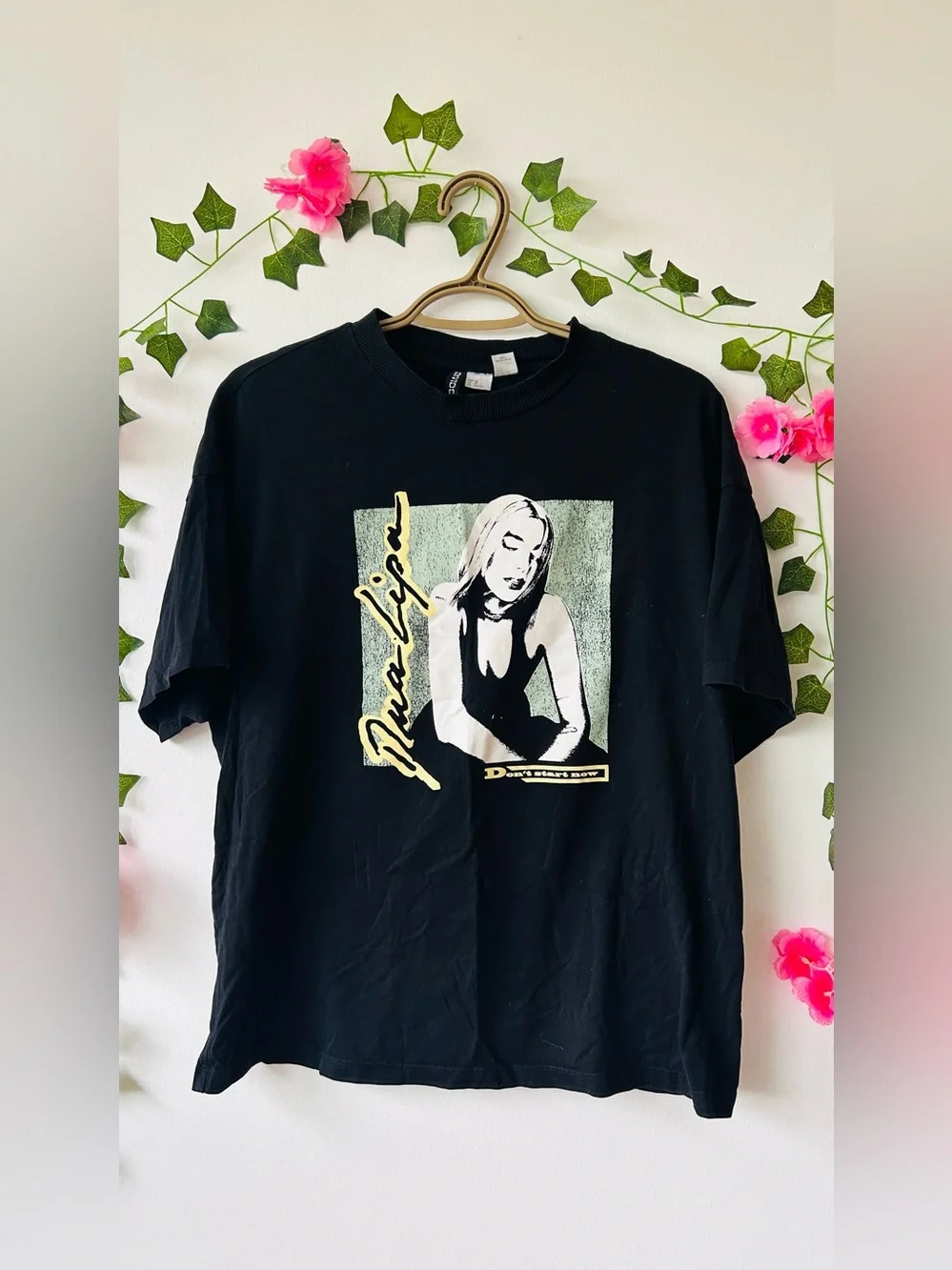 Divided | Tops | Hm Divide Black Crewneck Tee With Graphic Print Of ...